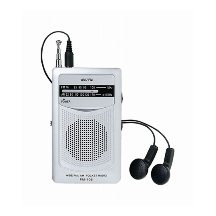 商品説明●ワイドFM対応！クリアな音質でスポーツ観戦から災害情報まで幅広い情報に対応、手のひらサイズで携帯に便利。●スピーカーでもイヤホンでも聴く事ができます。●両耳イヤホン付。●クリップ付きでベルトに装着可能！。●備考：受信周波数/AM:...