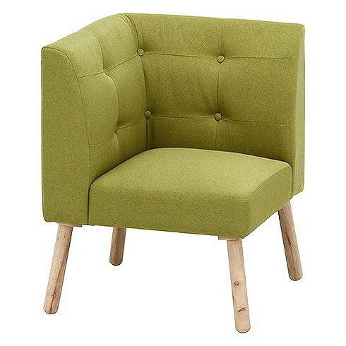 ファブリック×天然木の優しいデザインです。角にも設置できるコーナータイプのソファです。ふっくらとボリュームのある見た目ながら柔らかすぎない丁度良い座り心地です。【本体サイズ】W585×D585×H790mm【座面高】440mm【重量】10....