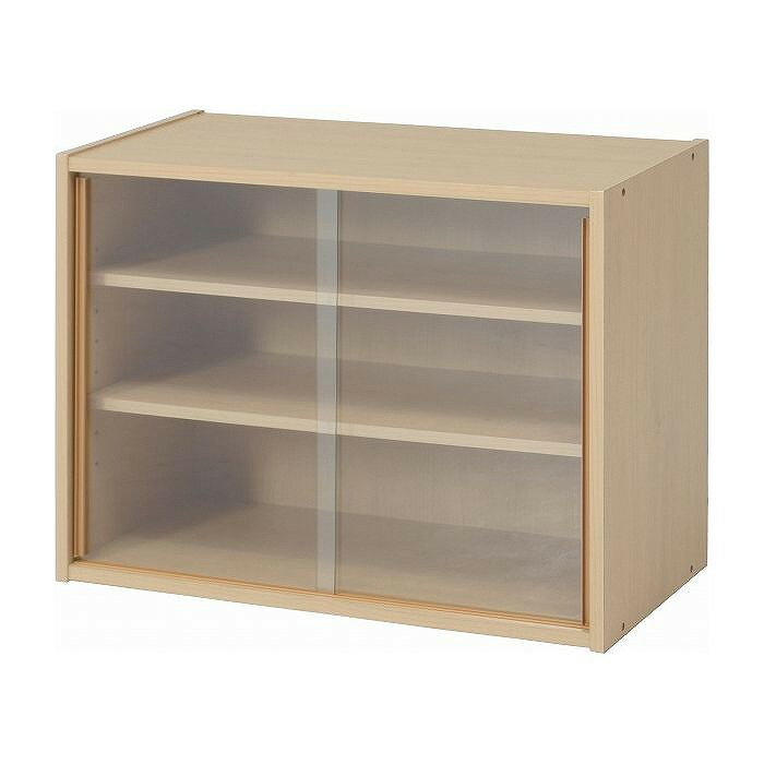 お部屋に馴染みやすいナチュラルカラーとシンプルなデザインです。コンパクトなサイズで場所をとらずに設置ができます。棚板は収納する物に合わせて高さを調節できる可動式です。【本体サイズ】W600×D290×H440mm【重量】9kg【材質】ガラス...