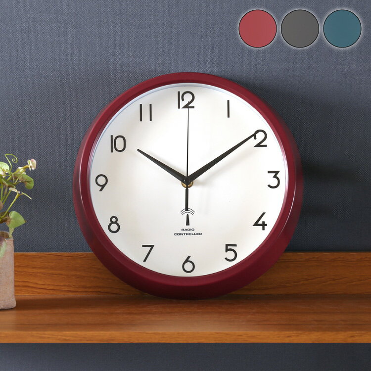 ■商品サイズ幅27×奥行5×高さ27cm■素材ポリスチレン／ガラス■生産国中国■特徴どんなお部屋にも合わせやすいシンプルなデザインです。定時に電波をキャッチして正確な時刻へ調整してくれるので、面倒な時刻合わせが必要ありません。文字盤をすべる...