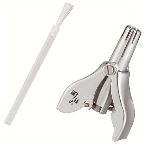 【商品詳細】【用途】鼻毛のお手入れ。【機能・特徴】鼻腔を傷めず鼻毛をカットできます。お掃除ブラシ付です。【仕様】●サイズ：56×38×22mm。●重量：39g。【材質】●外軸：鉄(クロムメッキ仕上)。●内軸：ステンレススチール。【用途】鼻毛...