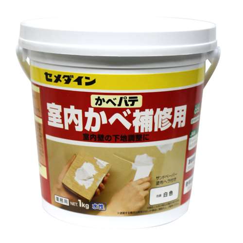 【用途】室内壁の凹凸面・釘穴・ふし穴・割れなどの補修や壁面の下地調整。【機能・特徴】壁紙、壁クロスを貼る前の壁の凹凸面調整に使用できます。固体のため、垂直面でもダレにくいです。硬化後は塗装もできます。扱いやすく密閉度の高いプラスチックペール...