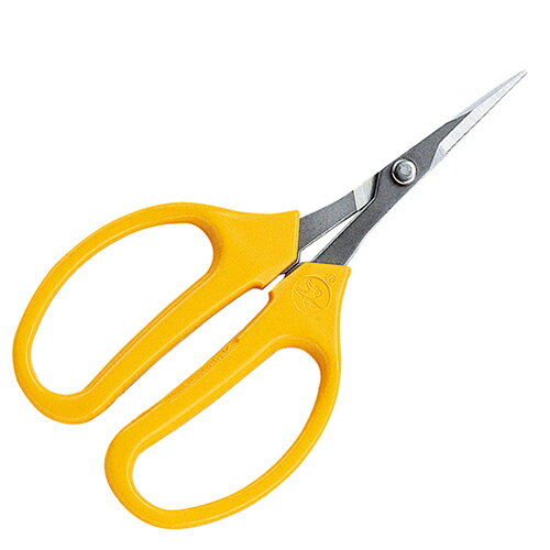 【用途】ぶどうや果実の採収作業。【機能・特徴】握りやすいグリップと、シャ—プな刃先です。【仕様】●全長：155mm。●刃長：30mm。●重量：45g。●ソフトグリップ。【材質】●刃：ステンレス鋼。【商品サイズ】高さ155mm　重量45g【送...