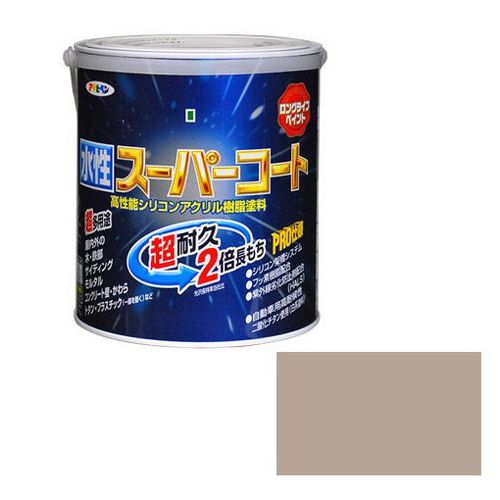 【用途】金属、スレート、コンクリート、サイディング、木部、しっくい、発泡スチロール等への塗装。【機能・特徴】特殊フッ素樹脂、シリコン架橋システム及び紫外線劣化防止剤の相乗効果で、汚れにくく、耐久性が格段に優れた高性能塗料です。酸性雨や酸性雪...