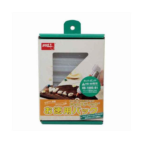 【商品特長】【用途】紙・木・革・プラスチック・金属等の接着。【機能・特徴】業務用ホットボンドHB-80用補充ホットスティックです。凹凸した面も簡単に接着が可能です。RoHS対応品です。【仕様】●カラー：透明タイプ。●スティックサイズ：径11...