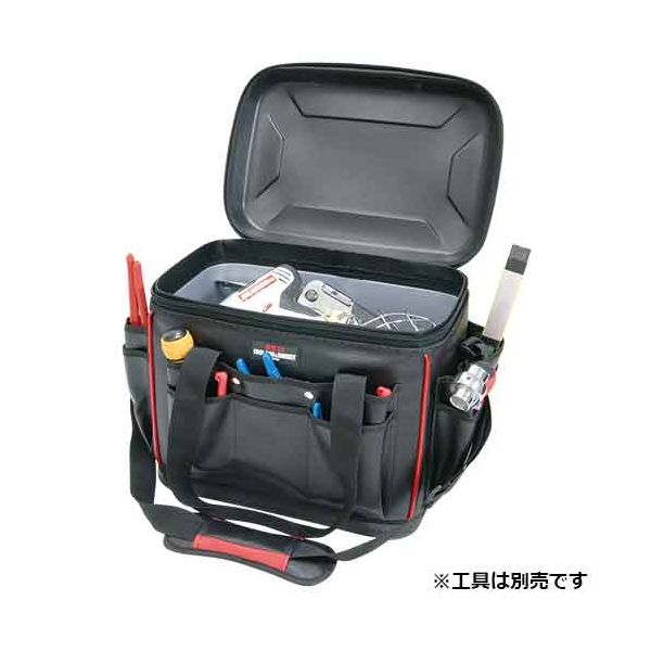 【商品特長】【用途】工具・道具・資材等の収納、持ち運び。【機能・特徴】耐久性抜群で水濡れ、型くずれに強いです。便利な外側ポケット、インナーケース、ショルダーベルト付きです。インナーケース付です。【仕様】●サイズ：高さ320×幅380×奥行2...