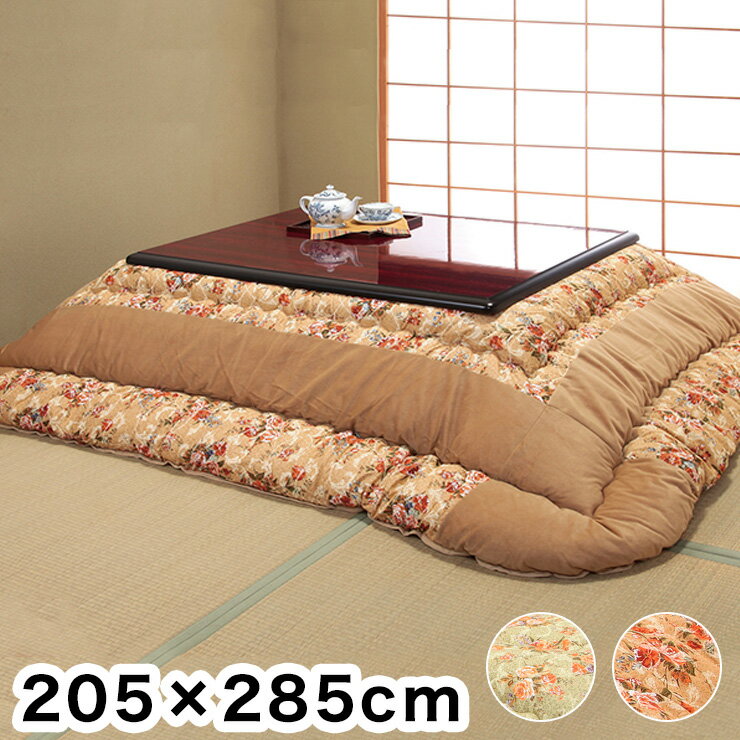 ●サイズ:(約)205×285cm●重さ:(約)4.8kg●中綿重さ(約)3kg●素材/表地:(プリント部)綿100％・(ベロア部)ポリエステル100％、裏地:ポリエステル100％、中綿:ポリエステル100％●日本製(側生地:中国製)●手触...