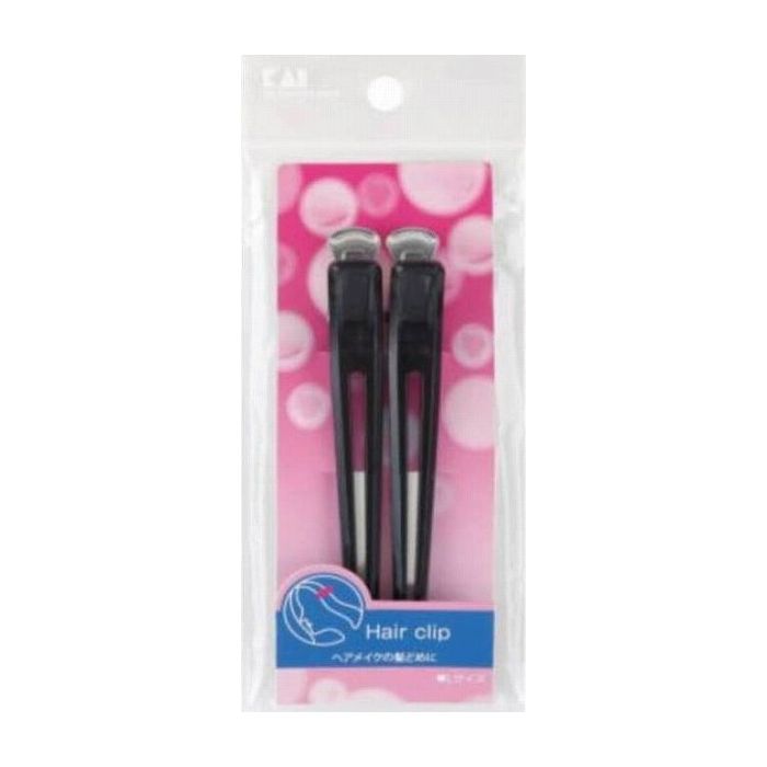 ヘアメイクの髪留めに最適なクリップ。髪の毛が引っ掛かりにくい仕様です。2P、L。商品区分:日用雑貨品・他製造国:日本メーカー名:貝印サイズ/容量:2本単品JAN:4901601277845メイク雑貨・美容小物 頭髪用雑貨 スタイリング関連【...