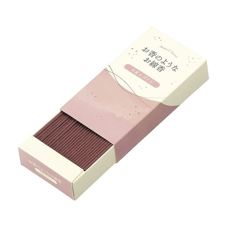 【商品説明文】お線香としては上質な香りをお仏壇でお香としてはお値打ちにルームフレグランスとしてリビングでお好きなように日々気楽に使って頂ける商品です。燃焼時間約10分。シトラスノートに甘さをのせたような木蓮の香りと洋ナシのみずみずしさをブレ...