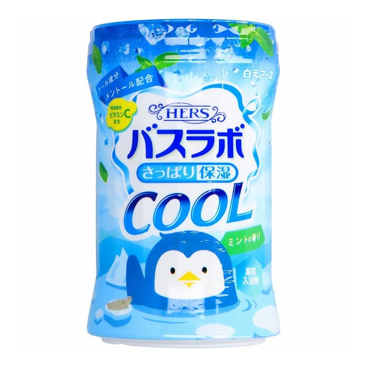 【商品説明文】スキンケアタイプでクールな粉末薬用入浴剤。商品区分：医薬部外品成分：成分：炭酸水素na・硫酸na・?‐メントール・エタノール・無水ケイ酸・ヒアルロン酸na-2・アスコルビン酸na・poe(300)pop(55)・無水チオ硫酸n...