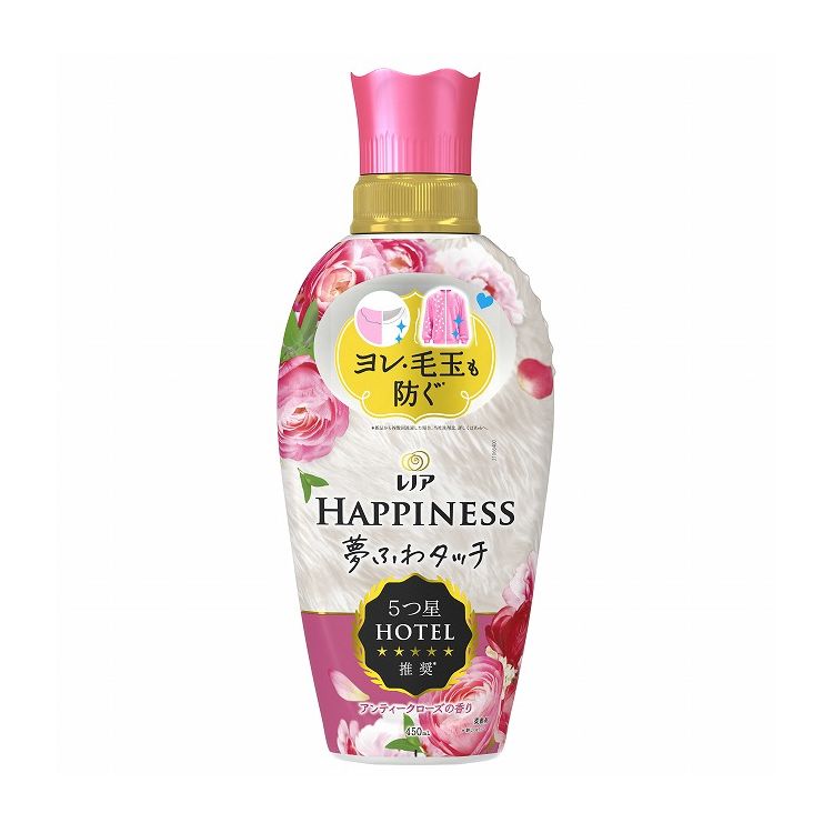 【商品説明】レノアハピネスの強みである「肌触り」を強化。メーカー名P＆G生産国・加工国日本内容量450ML【代引きについて】こちらの商品は、代引きでの出荷は受け付けておりません。【送料について】北海道、沖縄、離島は送料を頂きます。