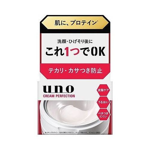 【商品詳細】洗顔後にこれ1つでOK！1品で5役(化粧水・乳液・美容液・クリーム・マスク)のオールインワン。オールシーズン1品で肌のテカリもカサつきも一緒に防止。スキンプロテイン＊配合。＊加水分解コンキオリン、オリーブ葉エキス、グリセリン(保...