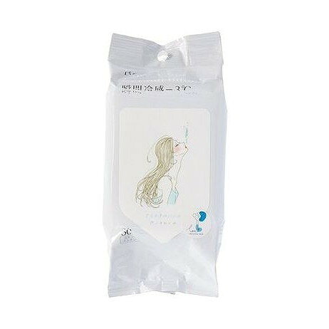 【商品詳細】ベタつく汗を拭き取るリフレッシングシート　瞬間冷感ー3℃　保湿成分ヒアルロン酸配合　フェイスやボディに使用することが出来ます　クリスタルバブル（せっけん）の香り成分:水、エタノール、BG、タルク、PEGー60水添ヒマシ油、ブチル...