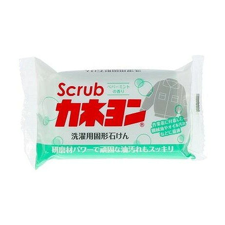 【商品詳細】●機械油や、オイル汚れを洗浄力と研磨力できれいに落とし、ペパーミントの香りでニオイスッキリ。成分:純石けん分（70% 脂肪酸ナトリウム、脂肪酸カリウム）、研磨材（けい酸系鉱物）メーカー名:カネヨ石鹸生産国・加工国:日本内容量:1...