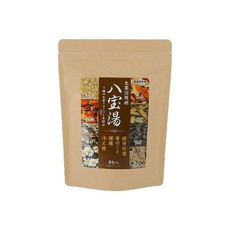 【商品詳細】●7種の生薬（有効成分）とカミツレ末（湿潤剤）の8つの成分を配合した生薬浴用剤です。●有効成分が温浴効果を高め、疲れや肩のこり、腰の痛みなどに効きます。●お肌の乾燥をふせぎ、肌荒れなどの症状をやわらげます。成分:有効成分：チンピ...