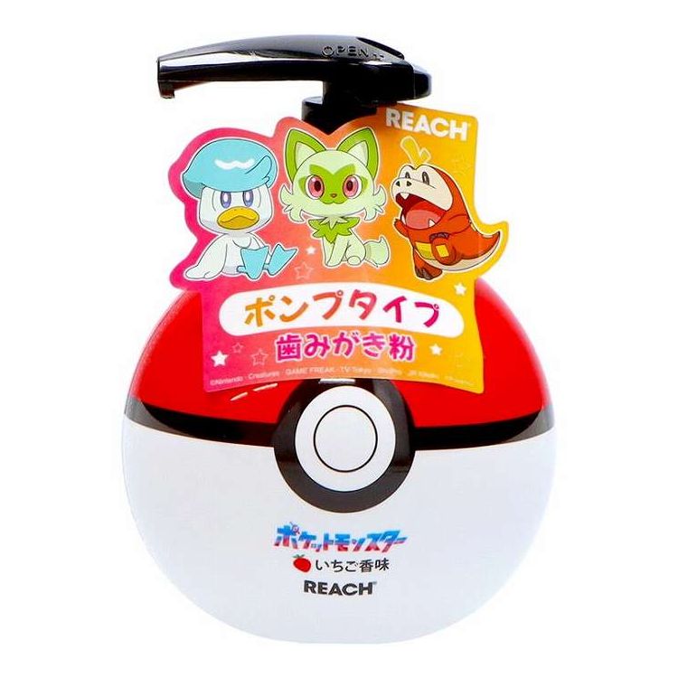 【商品詳細】モンスターボールデザインの可愛いポンプ歯みがき。キシリトール＆ビタミンE配合で健康な歯を育てます。ジェルタイプなのでお口の中で溶けやすい。いちごの香味。成分:グリセリン、水（溶剤）、シリカ（研磨剤）、香料（ストロベリータイム）、...