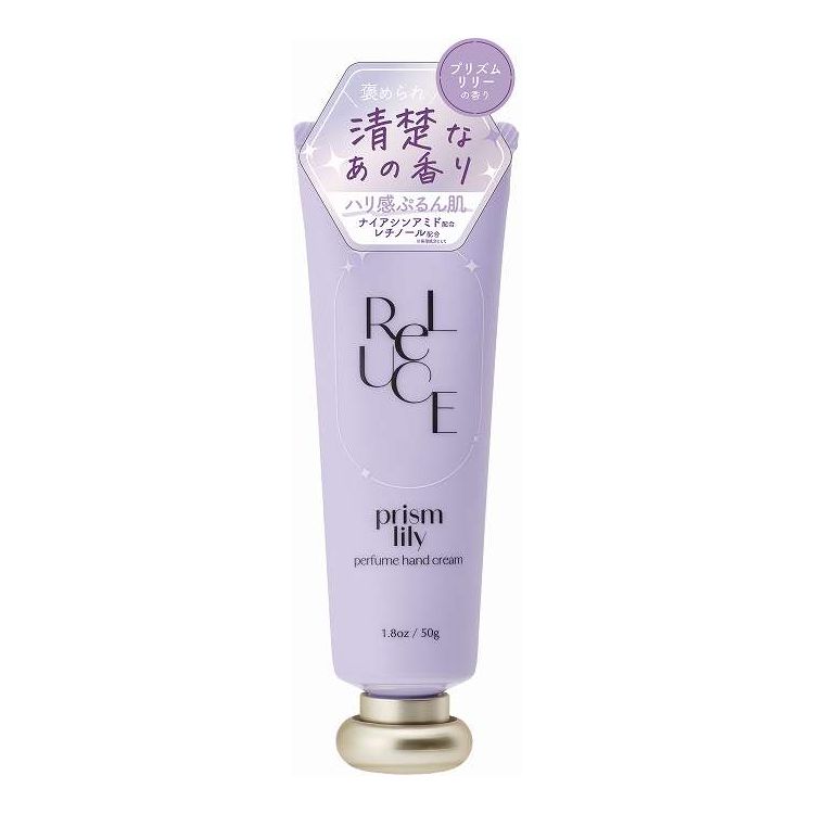 【商品詳細】褒められ香水ハンドクリーム。褒められ清楚なプリズムリリーの香り。ナイアシンアミド・レチノール配合でツヤとハリ感のある手肌に導く。成分:〈全成分〉水、グリセリン、ステアリルアルコール、ステアリン酸、セテアリルアルコール、ミネラルオ...