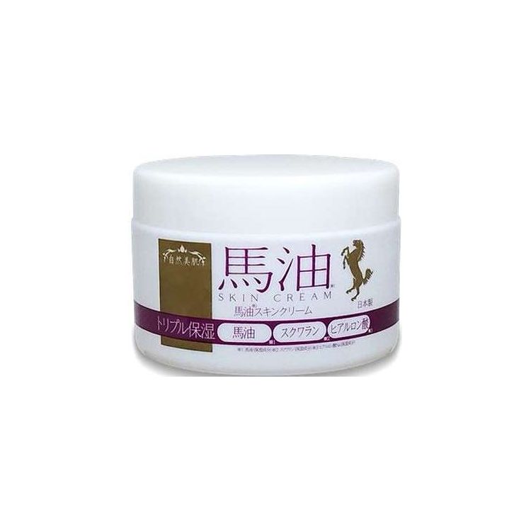 【商品詳細】肌なじみの良い馬油にスクワランとヒアルロン酸を配合。トリプル保湿で進化したスキンクリーム。お肌にうるおいを与え、きめ細やかなしっとり肌へ。自然の力で優しくスキンケア、全身のお手入れやヘアケアにも。成分:水・ミネラルオイル・DPG...