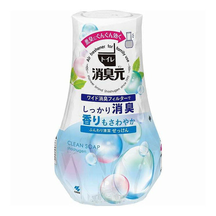 ※単品の場合の商品情報になります。予めご了承ください。 【商品詳細】 ●デコボコ加工の「ワイド消臭フィルター」が悪臭をキャッチ！イヤなニオイをしっかり消臭します●ナチュラル感のある香り●シャバシャバで香りリフレッシュ●消臭フィルターを引き上...