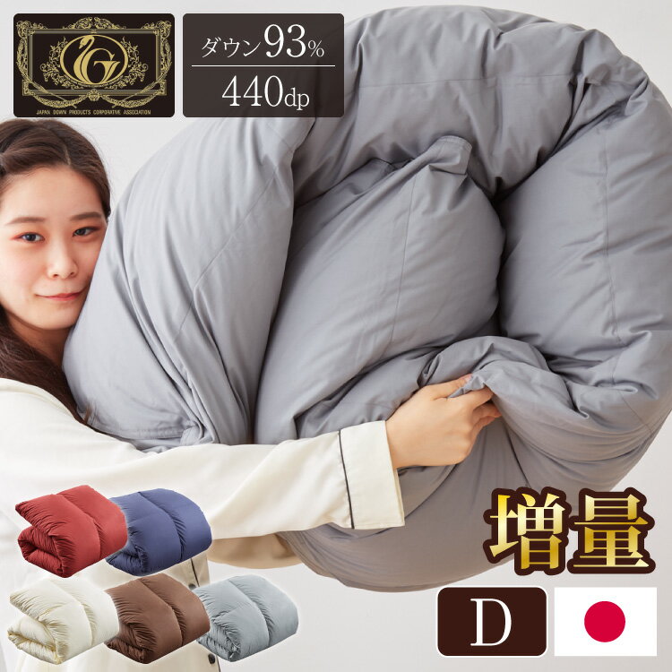 【特徴】・プレミアムゴールドラベル日本羽毛協会が認める最高級ランク・羽毛増量バージョン・高品質羽毛産地のポーランド産・ホワイトダックダウン93％、ダウンパワー440以上・暖かさを逃がさない、冷気を侵入させない立体キルトを採用・肌触りの良いピ...