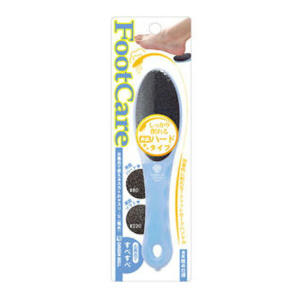 【発売元:グリーンベル】効果的に削れる!フィットカーブハンドル!表面ハードタイプ!削りやすさを追求したハンドル角度がヤスリの効果をアップ。固くなった足の角質をこすり落とします。●置いても掛けても常に空気が通る、風通しの良い構造。カビの発生を...