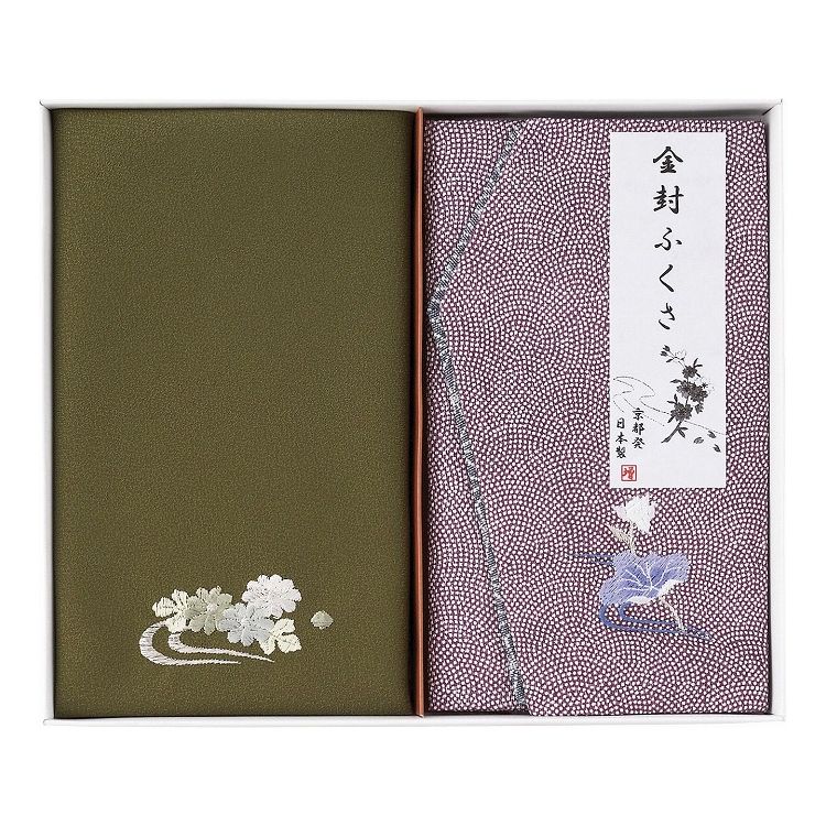 風呂敷・金封ふくさに名入れ（刺しゅう含む）は出来ません【商品内容】金封包み370×380mm・金封ふくさ200×120mm【生産国】：日本【備考】※メーカーの都合によりパッケージ、内容等が変更される場合がございます。当店はメーカーコード（J...