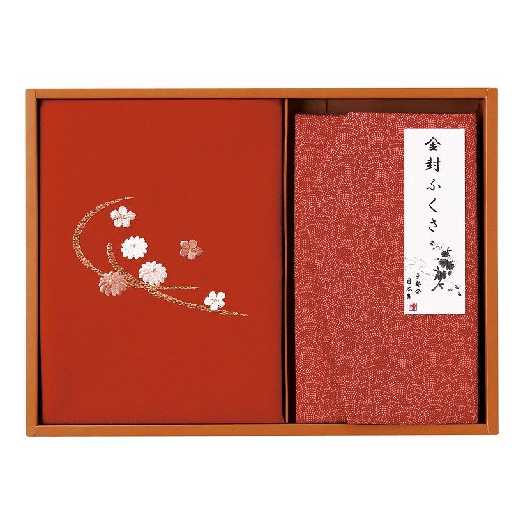 風呂敷・金封ふくさに名入れ（刺しゅう含む）は出来ません【商品内容】二巾風呂敷700×710mm・金封ふくさ200×120mm【生産国】：日本【備考】※メーカーの都合によりパッケージ、内容等が変更される場合がございます。当店はメーカーコード（...