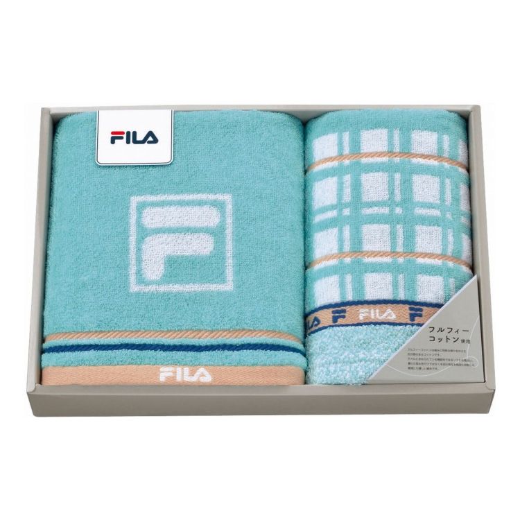 チェック柄と杢調と無地の切り替えデザインでシンプルさとデザイン性を兼ね備えたものとなっており、爽やかなブルーグリーンにベージュの差し色を入れ軽やかなイメージに仕上げました。【セット内容】ロングタオル×1・フェイスタオル×1【商品サイズ】フェ...