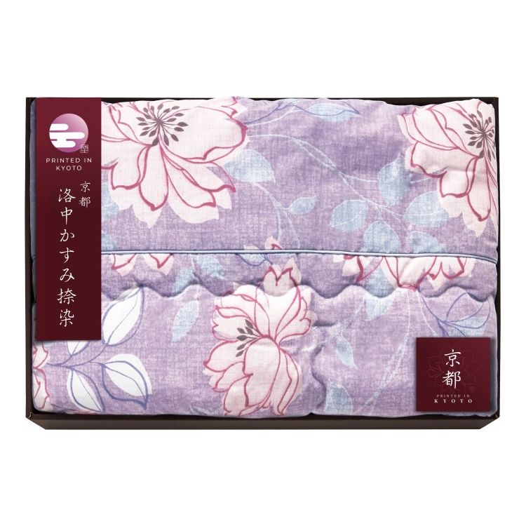 「日本の美」が受け継がれる古都・京都に残る捺染工場で染め上げました。グランドやリーフの濃淡部分は、版の彫りの深さを変える「段彫り」によって表現。「かすみ」のようなぼかしで、優美な花柄を一層やわらかな印象に仕上げています。【セット内容】商品1...