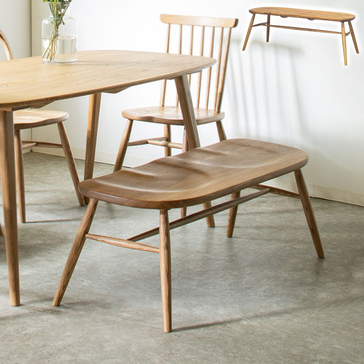 ■商品サイズ(cm)幅112×奥行42×高さ42■素材アッシュ無垢材　オイル仕上げ■重量(kg)12.8■生産国中国■特徴アッシュ無垢材の素材感を楽しめる2人掛けベンチです。ナチュラル・北欧テイストインテリアにぴったり。○木質感の高いアッシ...