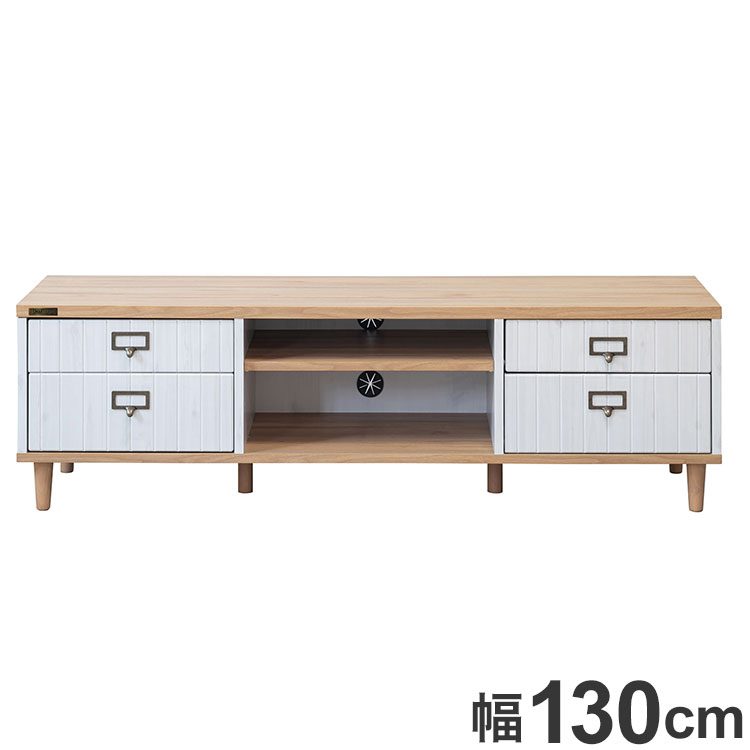■商品サイズ幅135×奥行40×高さ40cm■素材プリント化粧合板■重量28kg■生産国ベトナム■特徴一人暮らし〜ファミリー層まで使える万能サイズのテレビ台です。白を基調とした爽やかな色合いで、お部屋をぱっと明るくしてくれます。アンティーク...