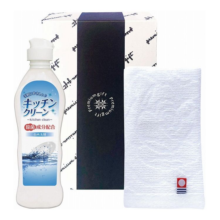 今治産タオル＆キッチン洗剤セット SMM10【商品説明】贅沢な使い心地。今治タオルとキッチン洗剤の贈り物 タオル：綿100% ウォッシュタオル（34×30cm）・キッチンクリーン（250ml）×各1 原産国【代引きについて】こちらの商品は、...