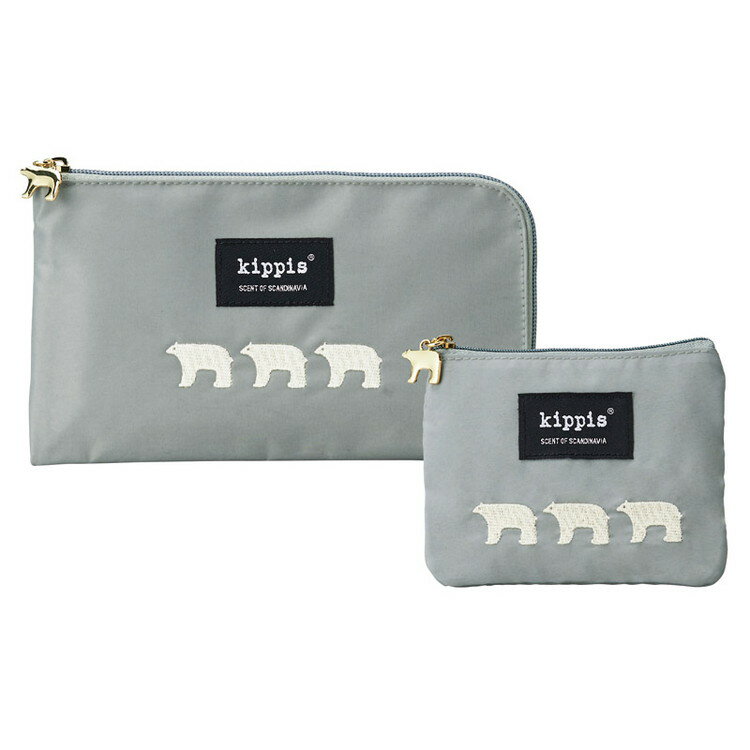 ティッシュはもちろん、ちょっとした小物を収納できる便利なティッシュポーチと、マスクがぴったり収まるサイズのマスクポーチのセット。動物モチーフの刺繍がポイントに。ティッシュポーチ:ファスナー開閉式。背面ティッシュ入れ。マスクポーチ:ファスナー...