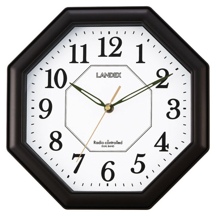 数字がハッキリ分かる視認性抜群の電波掛時計。八角仕上げで洋室・和室にも合います。ステップ秒針、夜間秒針停止機能。HIPS樹脂28×28×4.5cm電波時計 【代引きについて】こちらの商品は、代引きでの出荷は受け付けておりません。【送料につい...