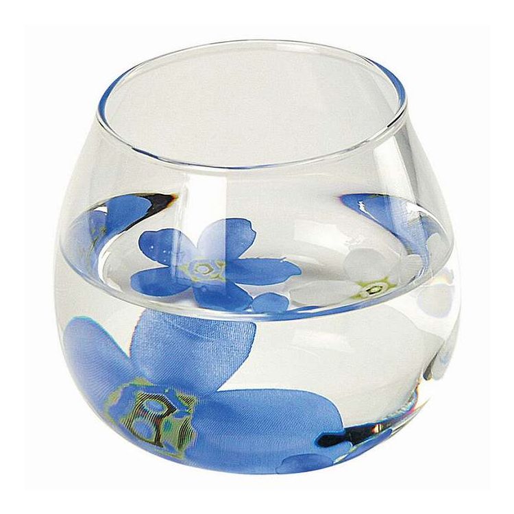 色鮮やかな花をうかべた花手水をモチーフしたゆらりグラス。光の屈折により水面に花が浮かんでいるようにみえたり模様のように大きく見えたり見る角度によってその表情が変ります。-ブルースターの花言葉-幸福な愛信じあう心日本製【セット内容】-サイズ：...