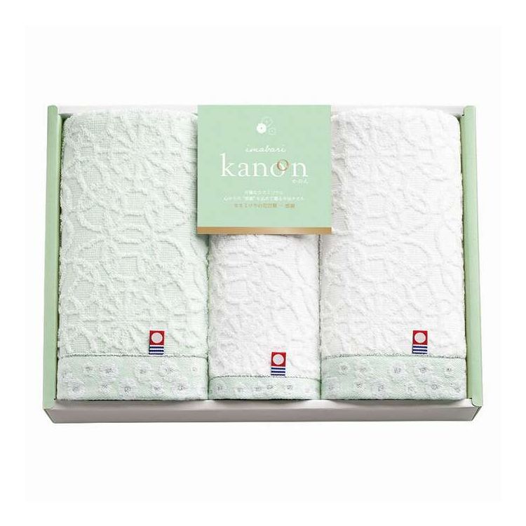 白くやさしい花を咲かせるカスミソウに心からのありがとうを込めて贈ります。タオルにふんわり花咲くカスミソウの花言葉は感謝。可憐なカスミソウに心からの感謝を込めて。日本製今治マーク（第2019-1524号）【セット内容】-サイズ：フェイスタオル...