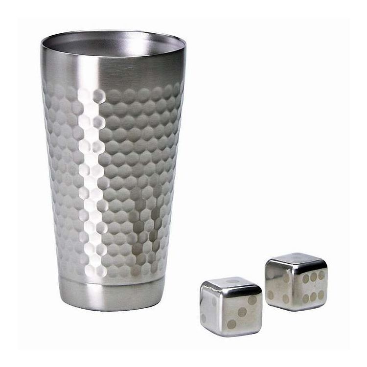 二重タンブラーとアイスキューブのセットは、お洒落に飲み物を楽しむ為のベストパートナー。サイコロは『どう転んでも目（芽）がでる』ということから縁起物とされています。キューブは冷凍庫で冷やして使用。約200mlの液体に2〜3個で20〜30分程度...