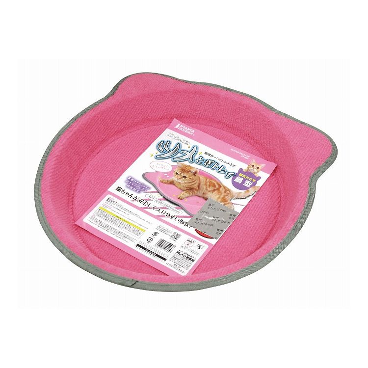 【商品説明】ワイドな鍋型のカーペットツメとぎ。ホコリが飛び散りにくい深型トレイのカーペットツメとぎ。裏面はすべりにくく床をキズから守る特殊加工。猫が安心して入りやすい猫型形状でまたたび付き。〇材質/素材表面：PPカーペット裏面：TPR〇原産...