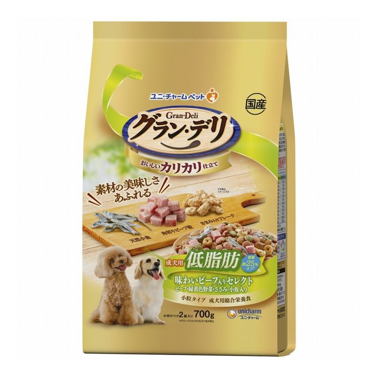 【商品説明】愛犬が大好きな素材を豊富に使用して「美味しさと栄養バランス」を考えた小粒設計のドライタイプのフードです。・体重が気になる愛犬にぴったりの低脂肪設計・カルシウムたっぷり厳選された小魚入り・生肉入りの角切りビーフ粒入り・愛犬が喜ぶ、...
