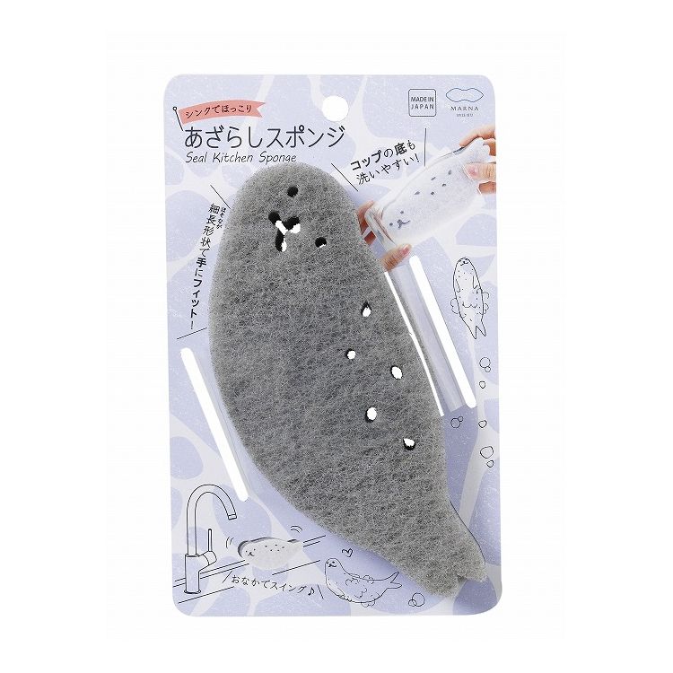 【サイズ】幅7.5×奥行4×高さ×19.5cm【重量(kg)】0.012【材質】スポンジ/ポリウレタン、不織布/ナイロン【生産国】日本【商品説明】手にフィットする細長形状で、コップの底も洗いやすい。置くとゆらゆら動くかわいらしい形がキッチン...