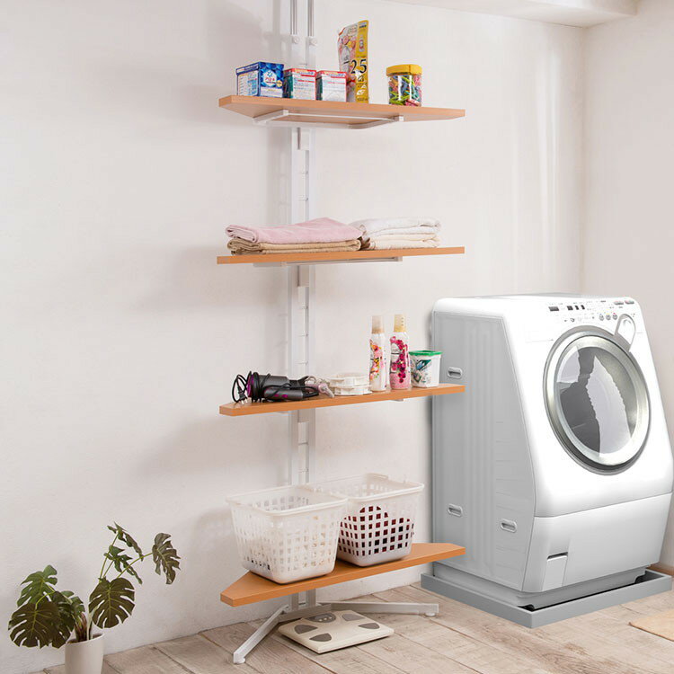 20段階に棚板の位置を調節できる突っ張り式のコーナーラックが登場！高さ調節できるので、デスク上やディスプレイする高さに合わせて設置可能。お部屋の隅のデッドスペースを有効活用できる、コーナーラックならではの使い方で空間を広く使いましょう♪リビ...