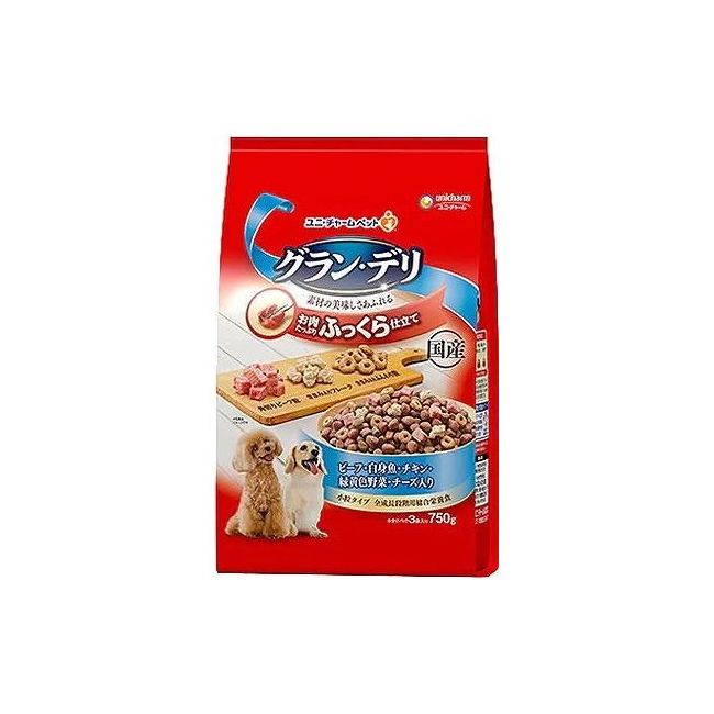 【商品説明】国産のお肉たっぷり、美味しいふっくら仕立てのグルメフード角切りビーフ粒もちふわ粒ささみ入り大豆フレーク入り栄養素をバランス良く摂取できる総合栄養食健康維持に必要なオメガ6＆3脂肪酸をバラン●原材料(アレルギー表記含む)穀類（小麦...