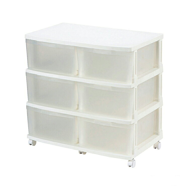 商品サイズ：幅69×奥行42×高さ67.5cm6600g材質：ポリプロピレン引出し内寸：（約）W258×D371×H168mm付属キャスターを使用しない場合：H625mm原産国：日本組立品耐荷重：天板（約）10kg・引出し（約）1個当たり2...