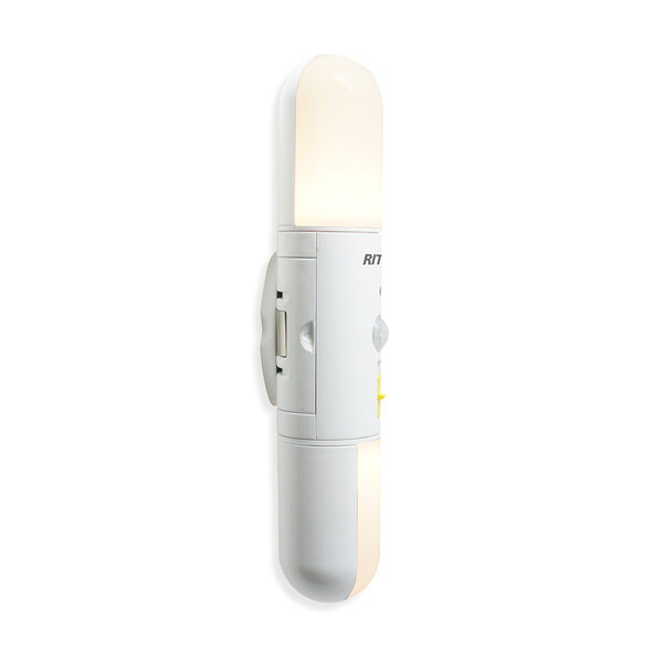 商品サイズ：幅3.5×奥行4.1×高さ18.5cm70g材質：ABS樹脂原産国：中国完成品付属品＝マグネット台取付ネジコンクリート用プラグ両面テープ電源＝アルカリ単四形乾電池3本（別売）市販の単四形充電池も使用可屋内用懐中電灯にも使用できま...