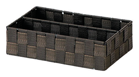 編み上げたPPバンドをスチールのワイヤーに取り付けているので、型崩れしにくい。仕切りで食器・道具を分類できるので、迷わずスムーズに取り出せます。日常使うメガネやハサミなどを入れる、小物入れとしても。一つ一つ手で作られた製品ですので、形やサイ...