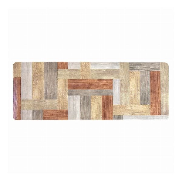 水・汚れをはじくキッチンマット。洗濯不要でお手入れラクラク。厚みがあり踏み心地が良い。サイズ（約）幅120×奥行45×厚み0.5cm塩化ビニル樹脂本製品は洗濯できません。汚れた場合は、中性洗剤を含ませた布などで拭きとり、その後固く絞った布で...