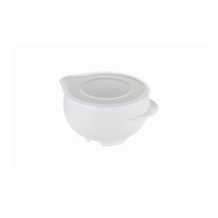 食材を入れてそのまま電子レンジで調理。食材の旨味や栄養を逃さず短時間で調理可能。お鍋を使わず片付けラクラク。液だれしにくい注ぎ口。深くて中身がこぼれにくく混ぜやすい形。フタをして冷蔵庫に一時保存可能。手が掛けやすい持ち手付き。食洗器で洗えて...