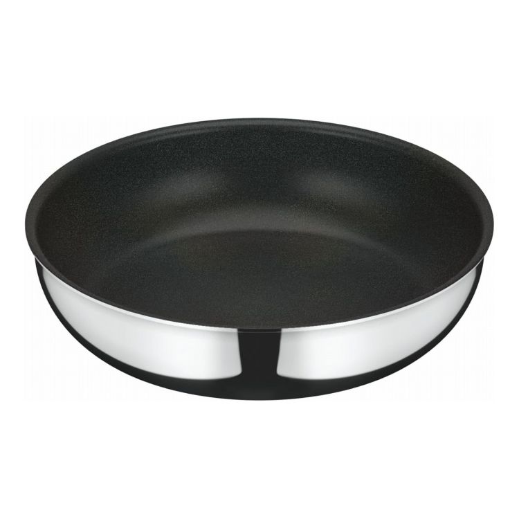 IH・ガス火両方OK！ミラー仕上げのデザインと、耐久性コーティングで耐摩耗性の高さ、焦げつきにくさが特長の取っ手のとれるフライパン。耐摩耗性デュラブルコート。デュラブルコートで、餃子の皮もつるっとはがれる。深型設計だから、油ハネも少ない。深...