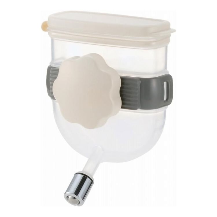 キャリーに取り付けできるコンパクト給水器です。給水ラクラク/フタを開けるだけで、簡単に給水できます。薄型コンパクト/スリムな設計で、移動の際も邪魔になりません。材質:ボトル部/ポリプロピレン　フタ部/ポリエチレン　ダイヤル・ホルダー部/AB...