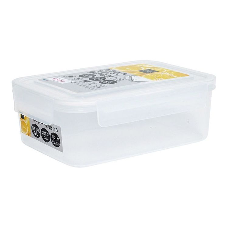 調理や保存に便利な、フタとパッキン一体型の保存容器。容量1.95Lの角型タイプ。4点ロックでしっかり密閉。パチッとロックして鮮度を逃がさず汁モレを防ぐ。※完全密封容器ではない。パッキン一体型のフタで洗いやすく、取り外しの手間いらず。くぼみが...